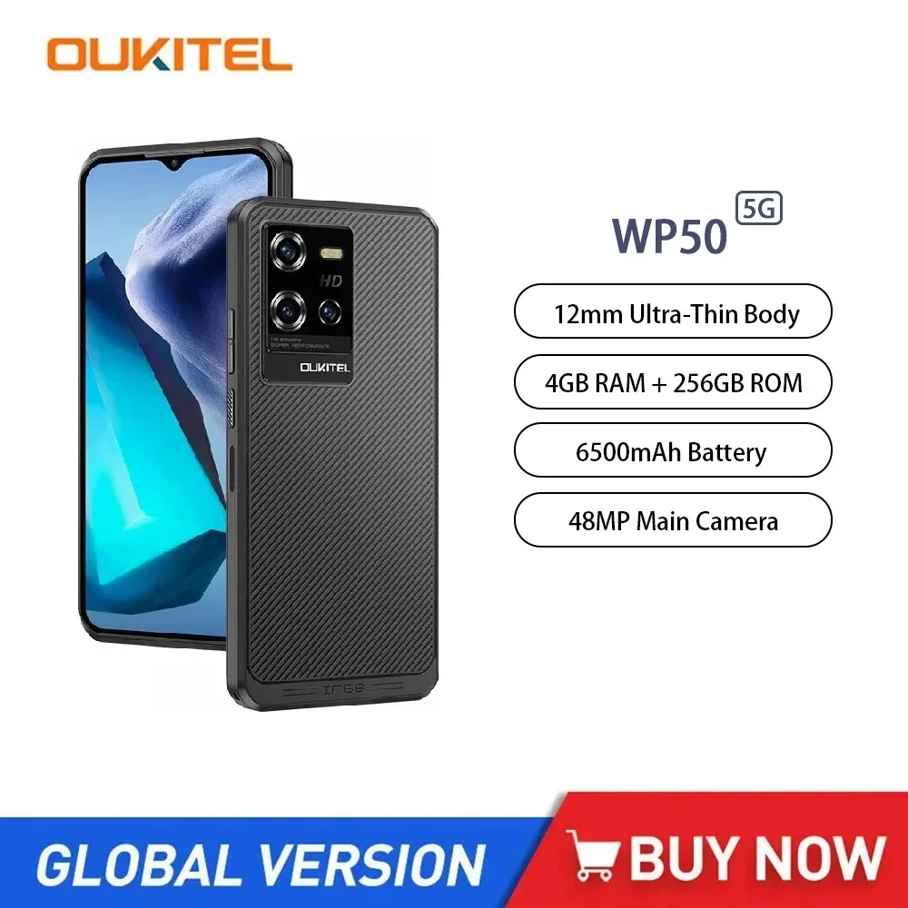 Oukitel-tel-fono-inteligente-WP50-5G-resistente-smartphone-con-pantalla ...