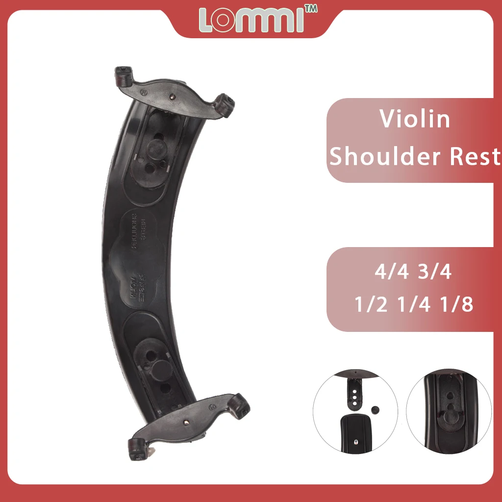 LOMMI 조정 가능한 4/4 3/4 바이올린 어깨 받침대 1/2 1/4 패드 1/8 피들 편안한 발 지지 - 티몬
