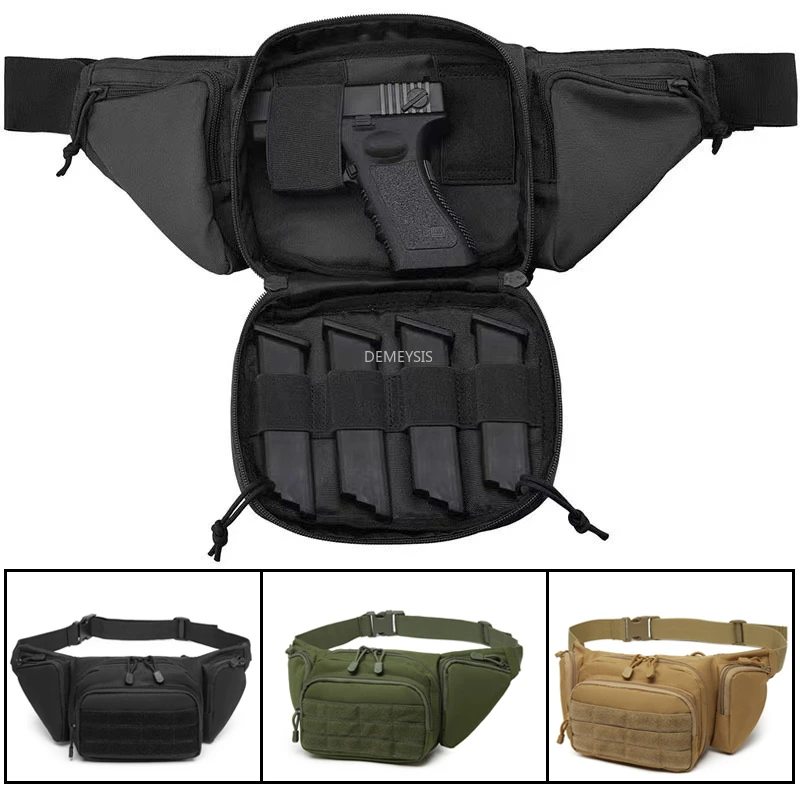 Tactical Pistols Bag Concealed Gun Carry Pouch Outdoor Shooting Hunting ...