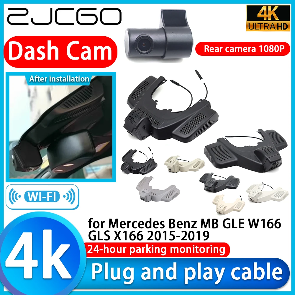 ZJCGO for Mercedes Benz MB GLE W166 GLS X166 2015-2019 4K DVR Dash Cam ...
