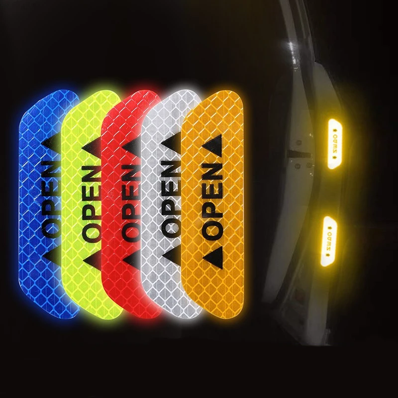 4PCS-set-Car-Door-Stickers-Universal-Safety-Warning-for-Ford-focus-2-3 ...