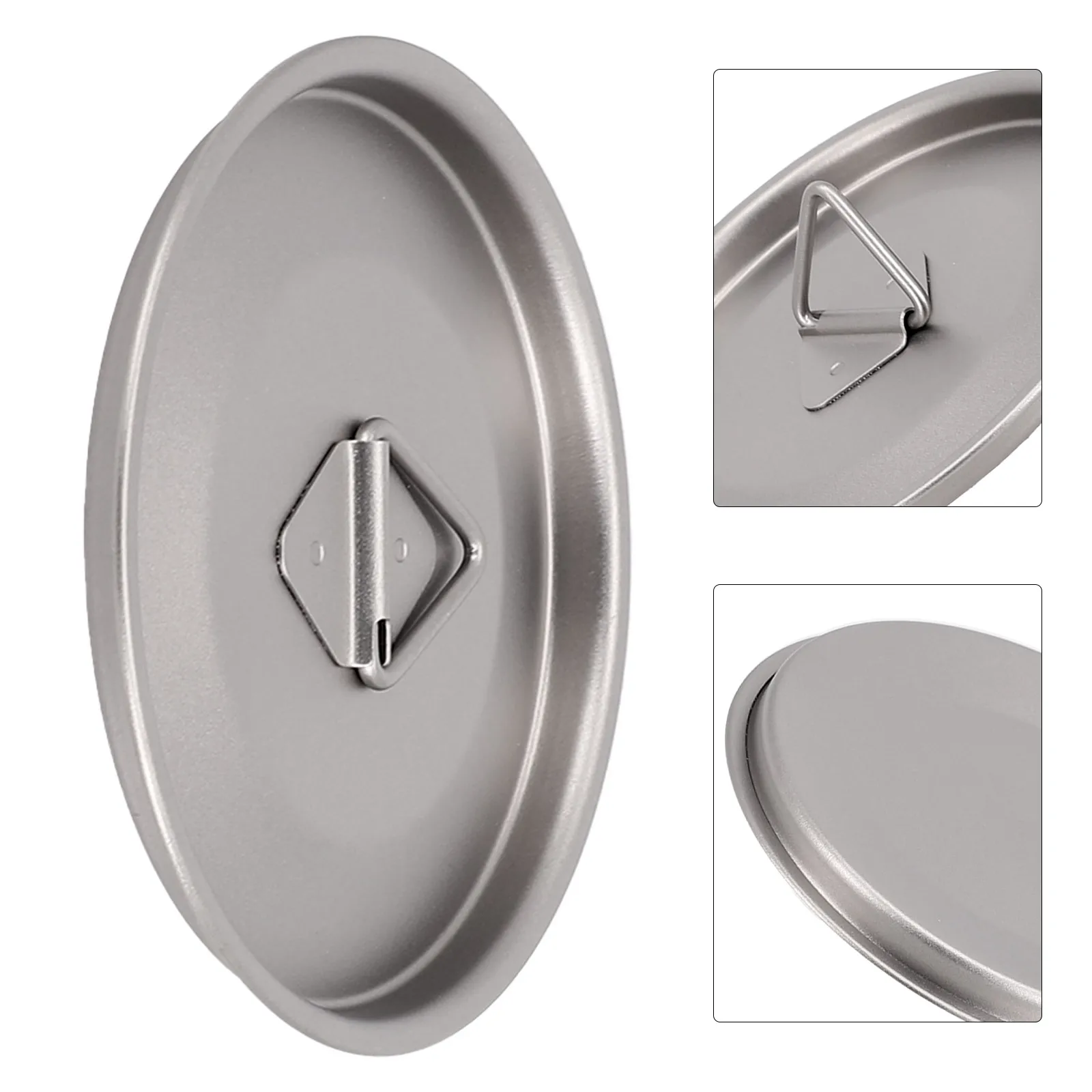 Titanium Cup Lid Camping Pot Lid 80/95/120mm Gray Mug Lid Lightweight ...