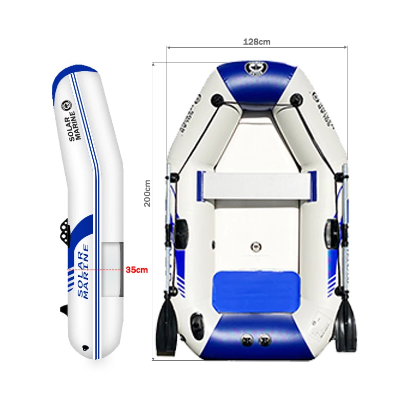Solar Marine 1 Person 175cm Fishing Boat Inflatable Water Sports 0.7mm ...