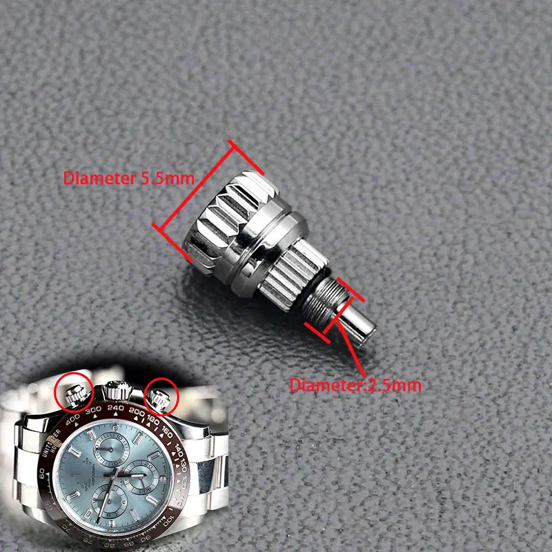 Watch-Crown-Screw-Pusher-Fit-Daytona-Rolex-Watch-Case-116500-116520 ...