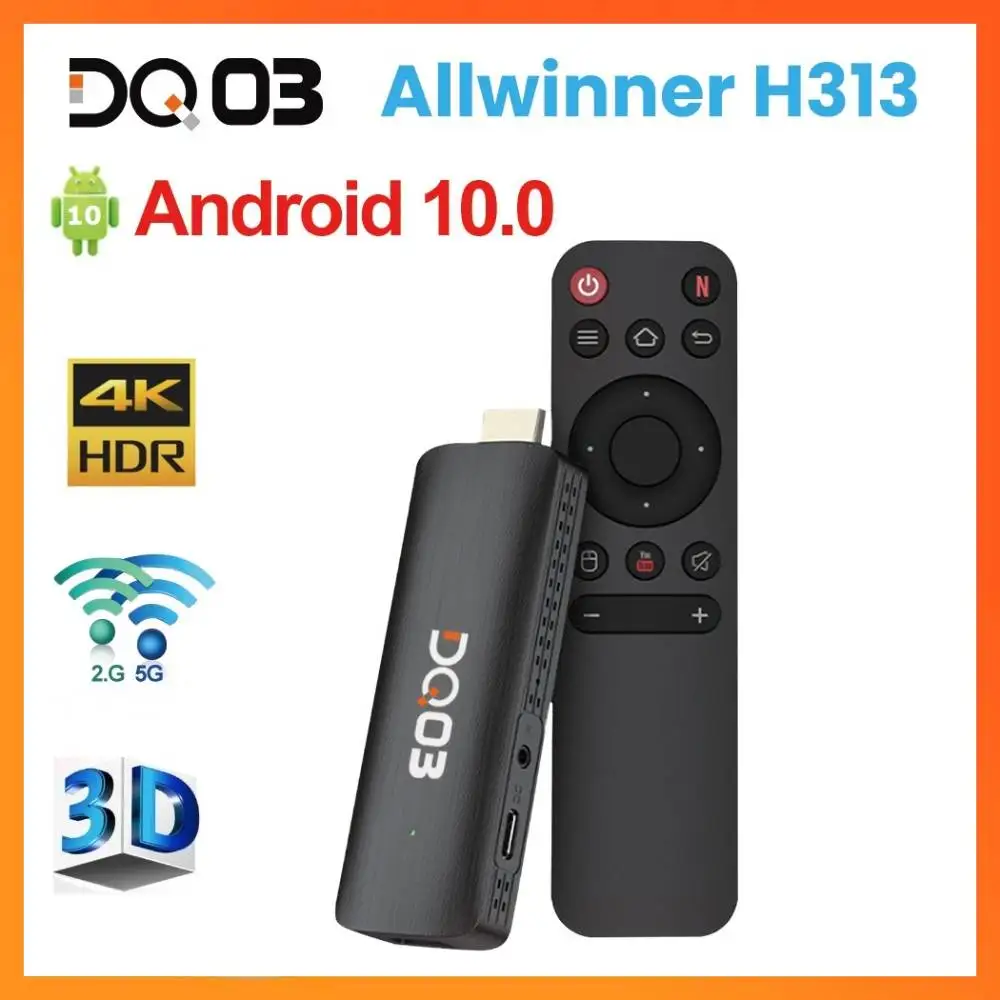 VONTAR Android 10 DQ03 Mini TV Stick QuadCore ARM Cortex A53 2G16G 4K ...