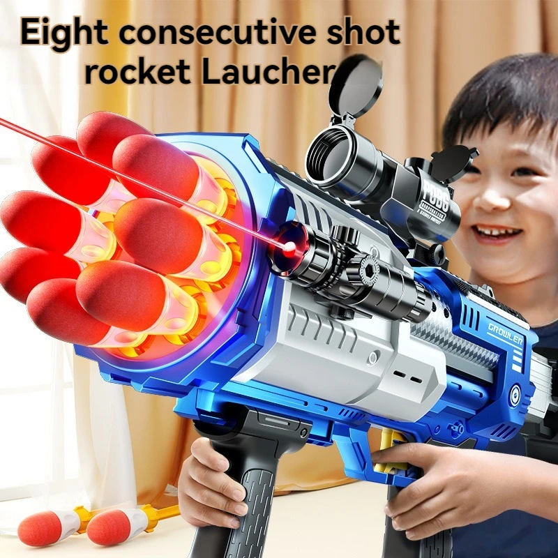 Electric-Rocket-Launcher-Light-Bazooka-Sound-Soft-Bullet-Gun-with-Light ...