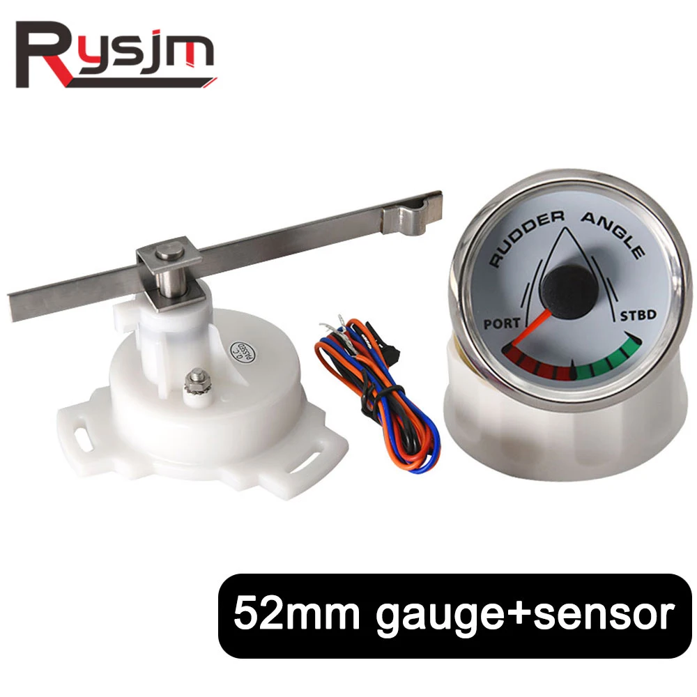 H-52mm-Rudder-Angle-Gauge-With-Rudder-Angle-Sensor-Boat-Marine-Rudder ...