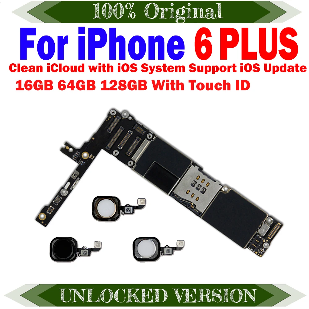 Motherboard-For-iPhone-6-Plus-Clean-iCloud-64gb-Mainboard-With-system ...