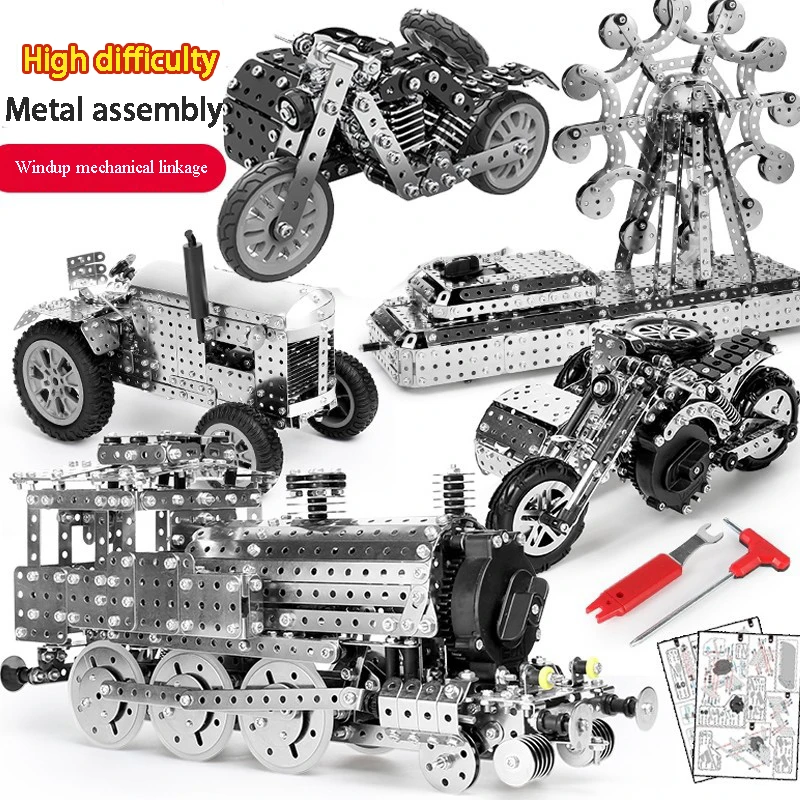 Adult-Power-Mechanical-Assembly-Building-Block-Boy-Difficult-Screw-Nut ...