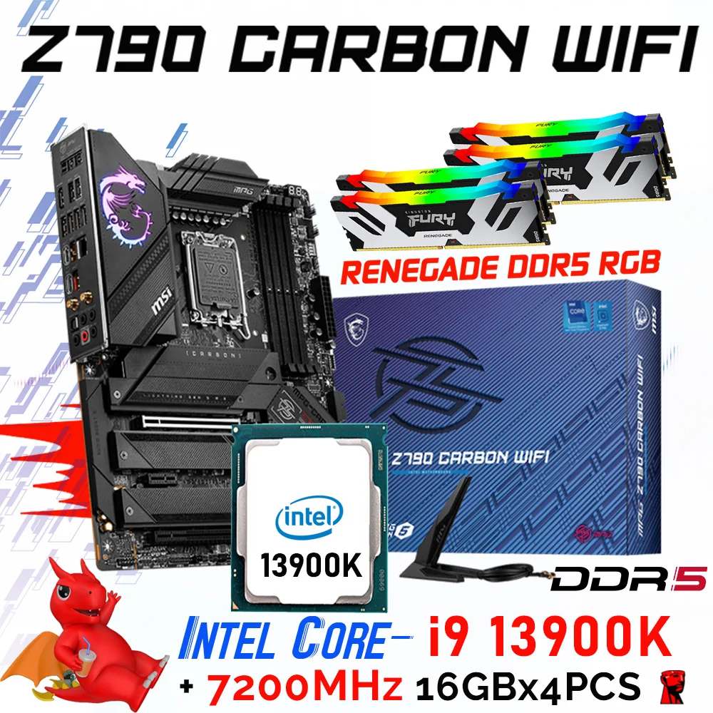 Intel-Z790-Mainboard-Combo-i9-13900K-Gaming-lga1700-Processor-Kit-With ...