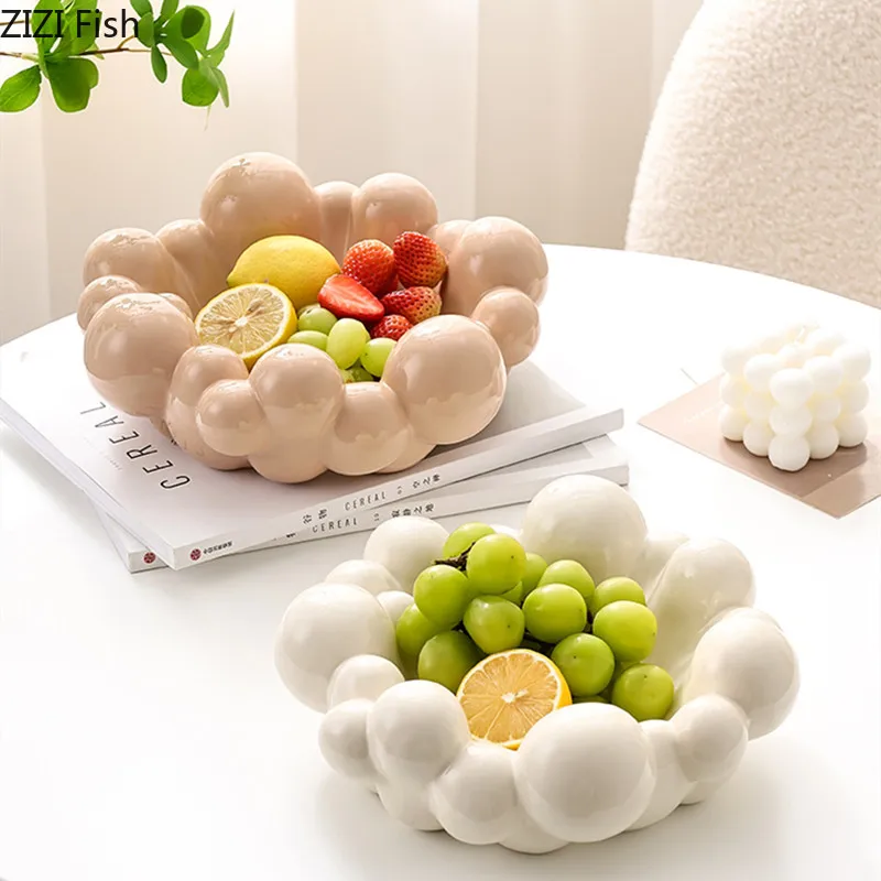 Light-Luxury-Ceramic-Fruit-Plate-Wedding-Party-Nut-Snacks-Fruit-Plate ...