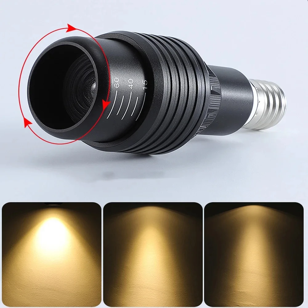 LED-E27-Zoom-Spotlight-LED-Bulb-Strong-Light-Warm-Light-Focus-Three ...