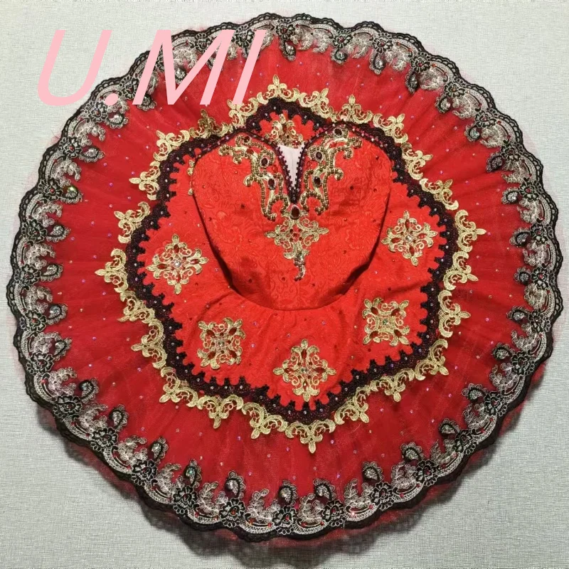 High-end-adult-children-professional-ballet-dress-red-Don-Quixote-plate ...