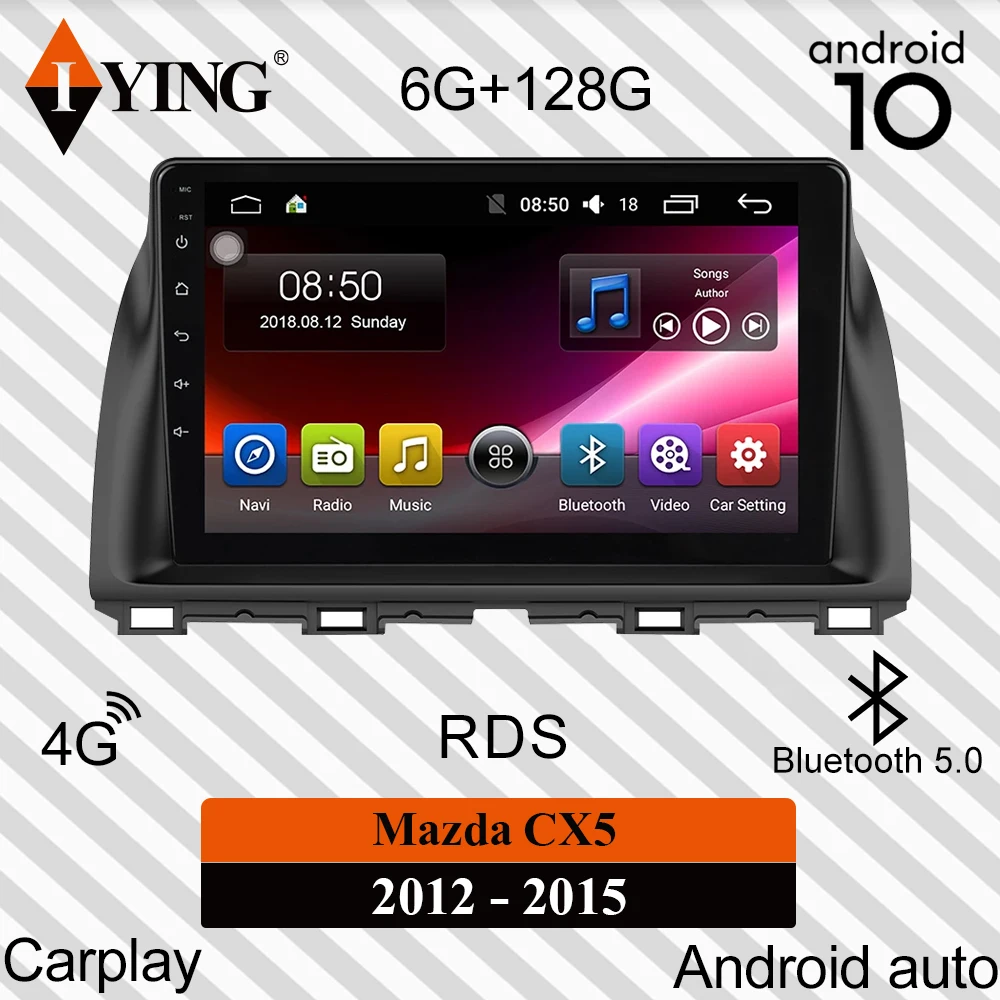 IYING Android Auto For Mazda CX5 2012 2015 Wireless Carplay Car Radio ...