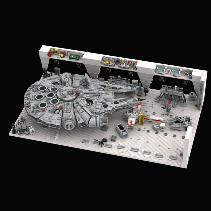 NEW-14972PCS-Famous-star-Movie-MOC-UCS-Space-Ship-Hoth-Hangar-model-DIY ...