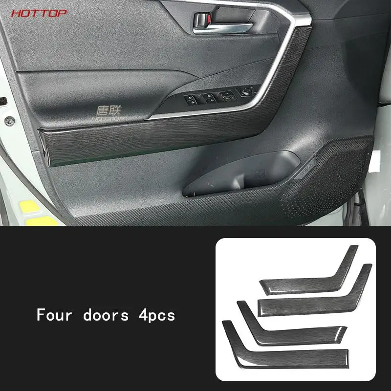 ABS-Black-Wire-Drawing-L-Shape-Interior-Door-Panel-Decoration-Strips ...