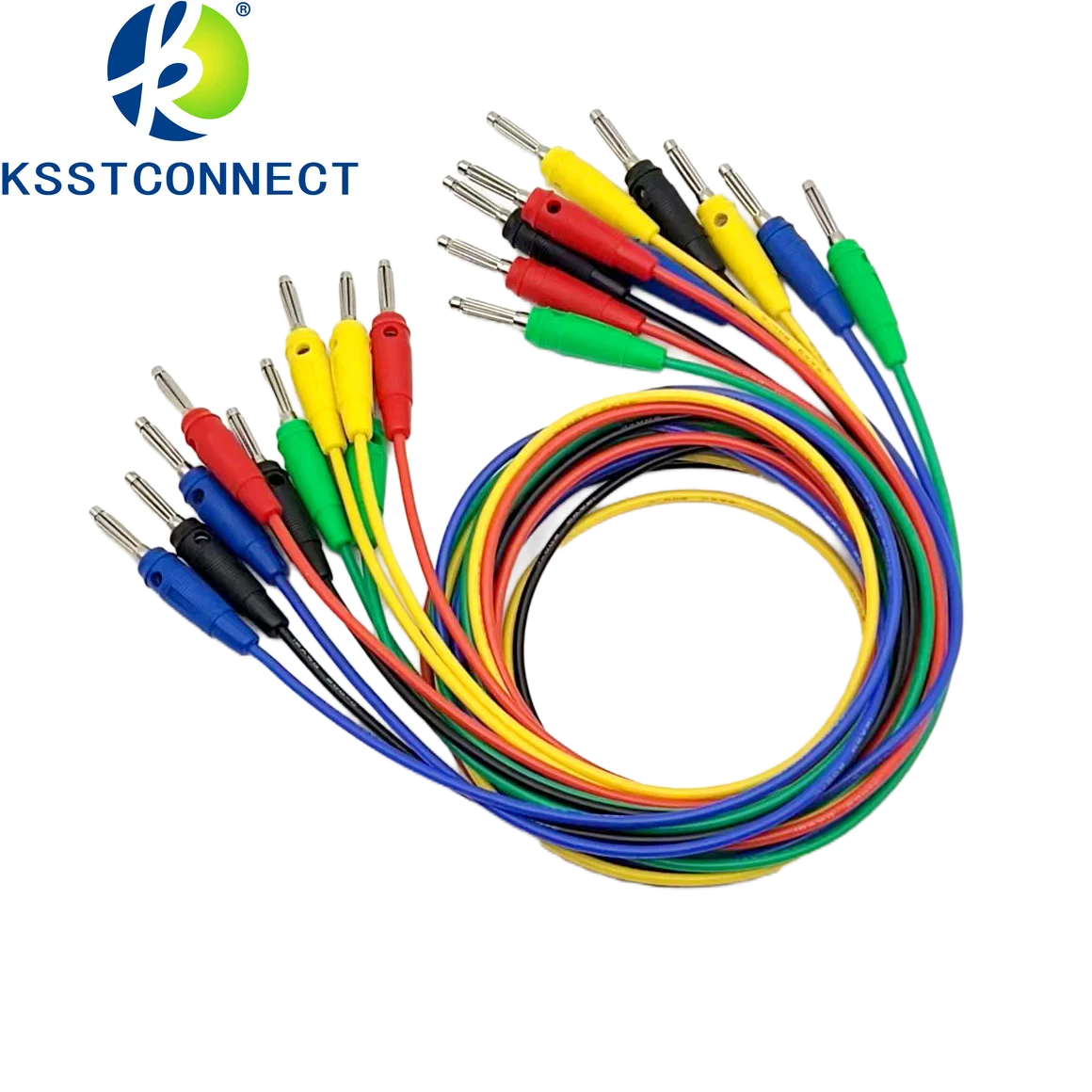 TL412 Length 1M Highly flexible 16AWG silicone M-M 4mm Stackable Banana ...