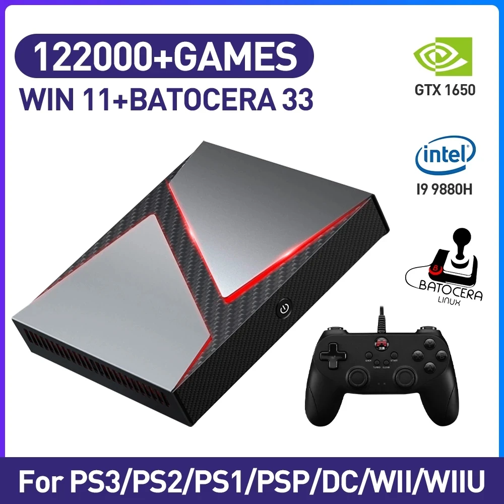 KINHANK Super Console X G1 con Batocera 33 e Windows 11 Pro Dual System ...