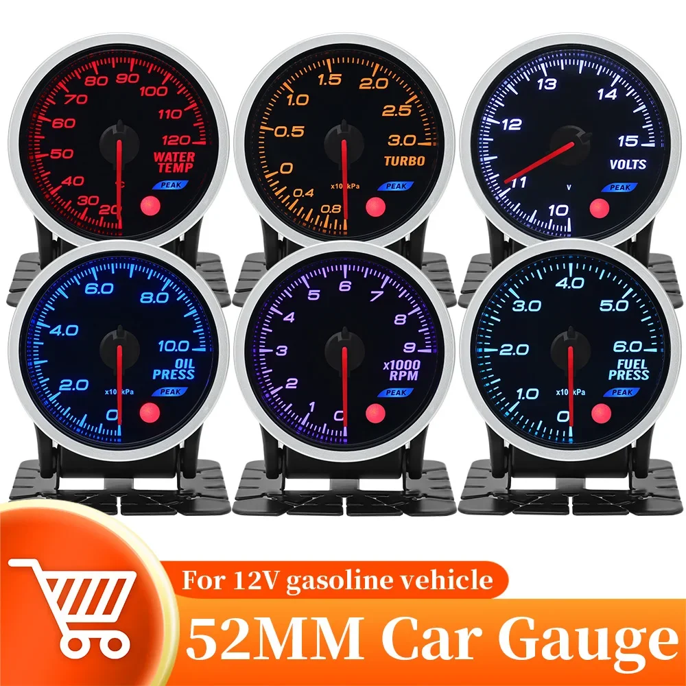 52MM-Smoke-Lens-Turbo-Boost-Water-temperature-Oil-Temperature-Oil ...