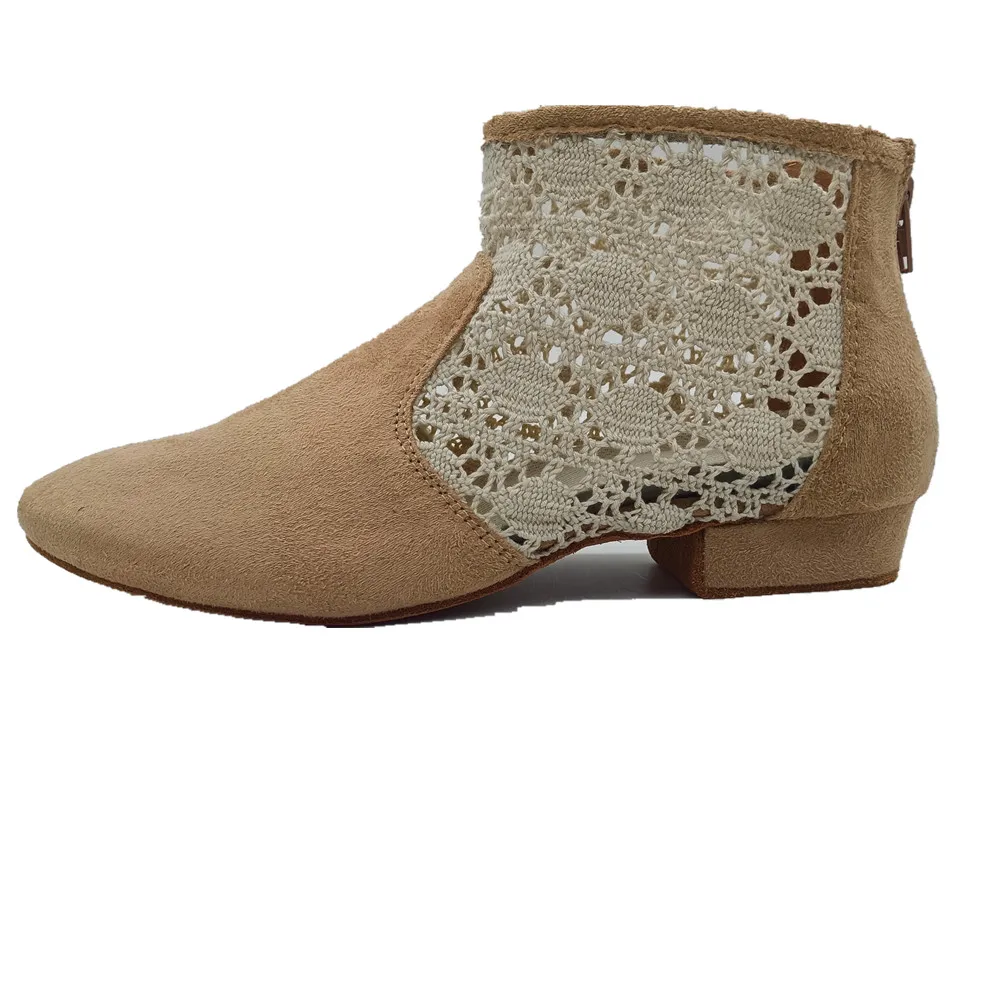 Practice Latin Dance Boots Blue Soft Latin Salsa Ballroom Dancing Shoes ...