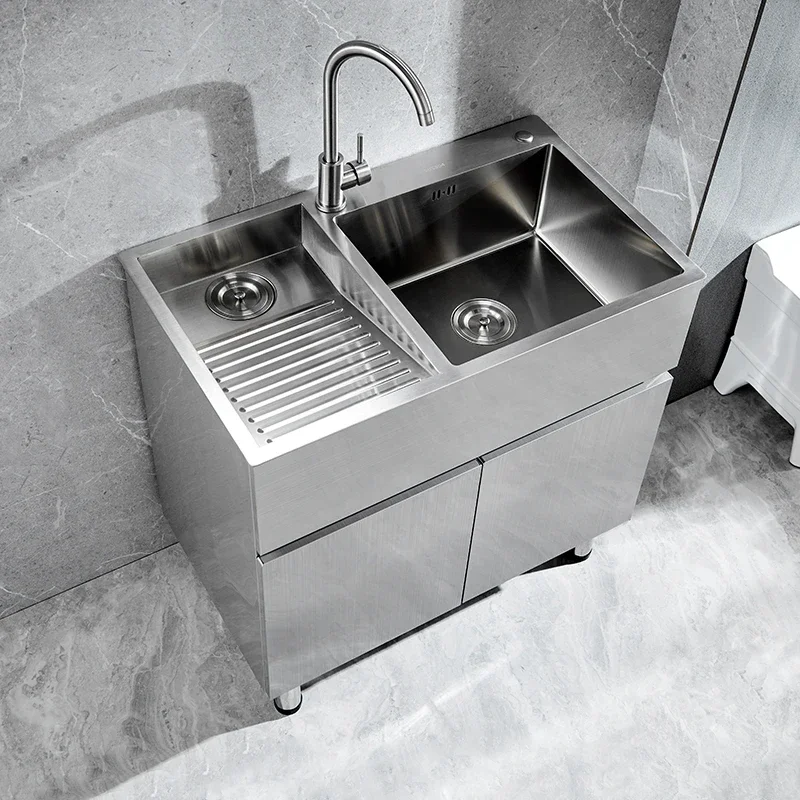 Balcony-laundry-304-stainless-steel-washbasin-Sink-bathroom-cabinet ...