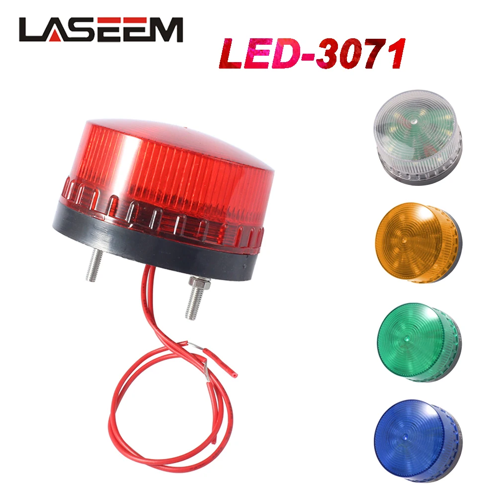 Strobe Light Warning Sign