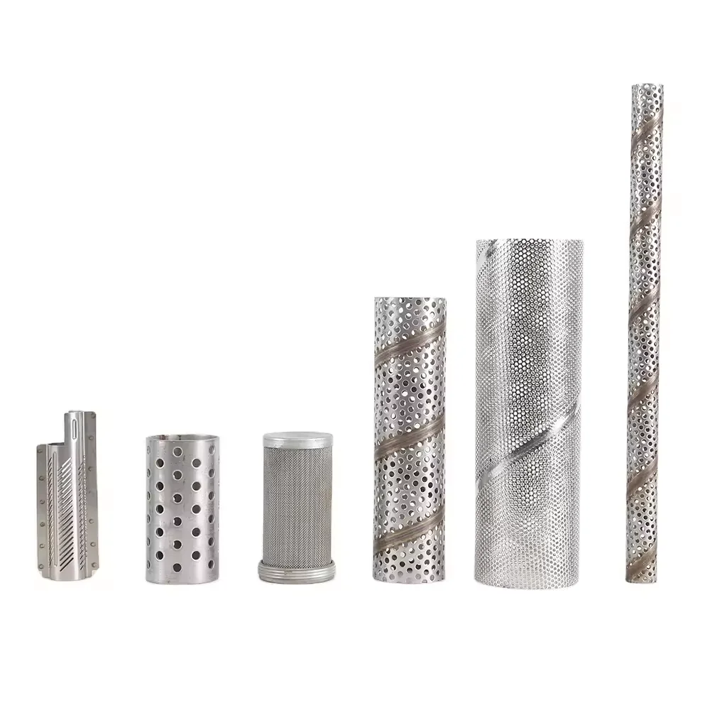 Filter tube Stainless Steel Spiral Welded Porous Metal Mesh Screens ...