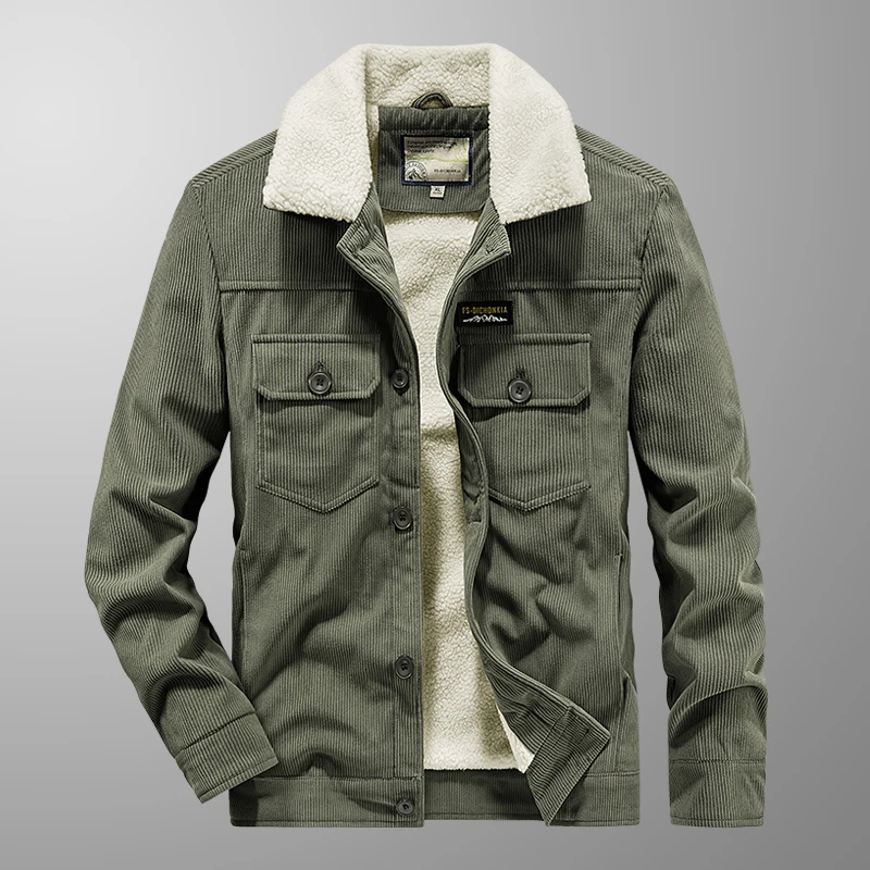 Winter-Jacket-Mens-Military-Fleece-Warm-Corduroy-Jackets-Male-Fur ...