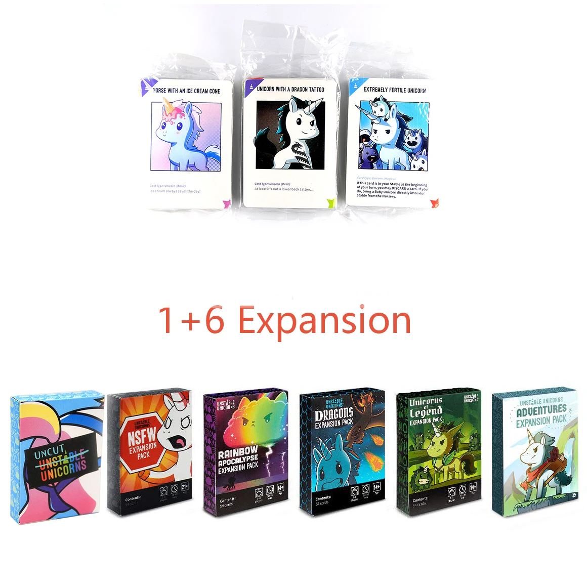 TeeTurtle Unstable Unicorns Card Game NSFW Explode Board Game Streak ...
