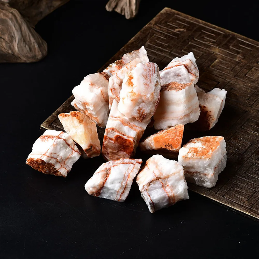Natural Pork Stone Raw Crystal Quartz Irregular Shape Ore Rock Minerals ...