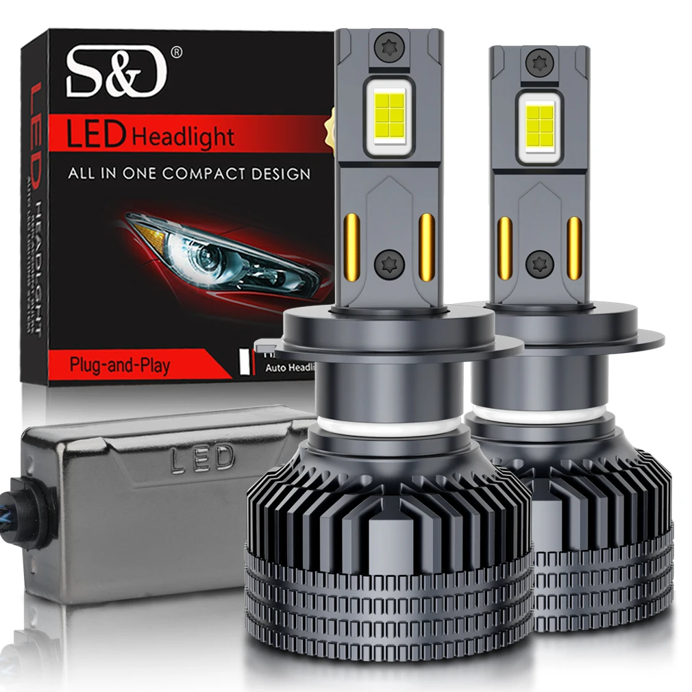 160w Canbus H7 H4 Led Headlight 3570 Csp Diode Lamps Car 90000lm H1 H8 H11 Hb3 9005 Hb4 9006 ...