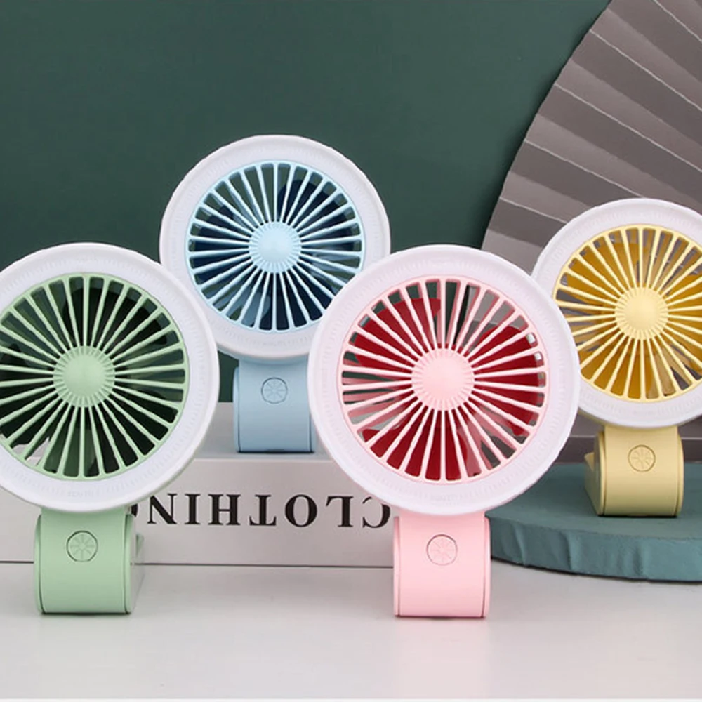 USB-Mini-Handheld-Fan-Portable-Folding-Fill-Light-Fan-Desktop ...