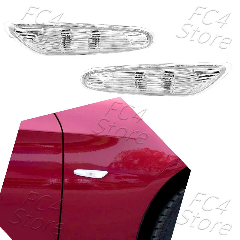 63137253325 63137253326 Car Front Fender Side MarkeTurn Signal Lights ...