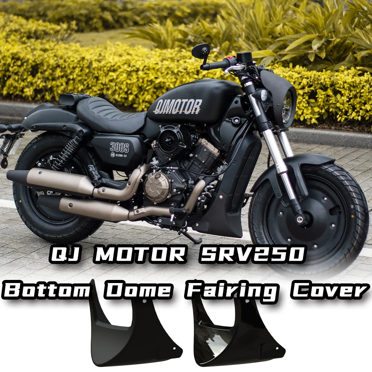 Customized For QJMOTOR SRV250 Motorcycle Bottom Dome Fairing Cover ABS ...