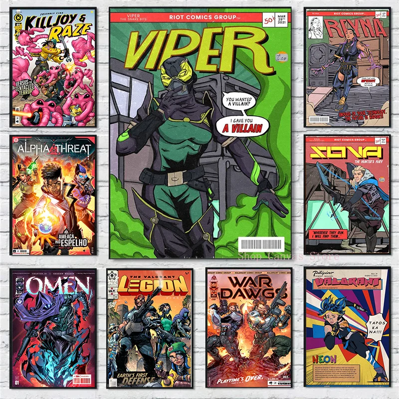 Poster Valorant Gaming | Valorant Reyna Poster | Poster Valorant Jett ...