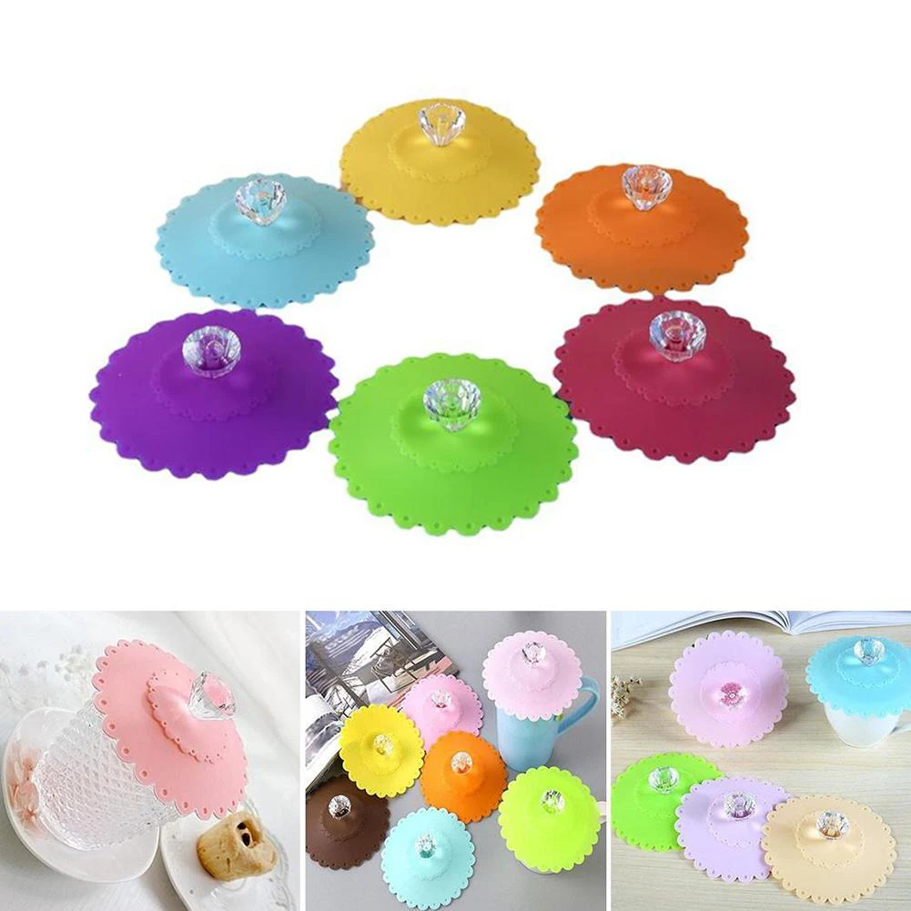 11cm-Reusable-Silicone-Cup-Cover-Cute-Seal-Suction-Cup-Cover-Dustproof ...