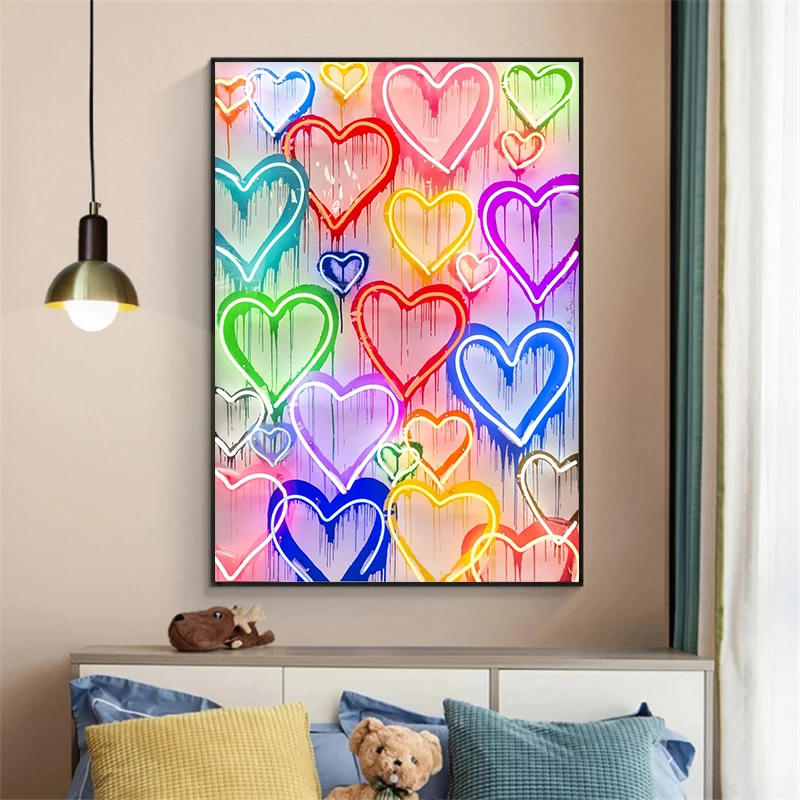 Heart Paintings On Canvas