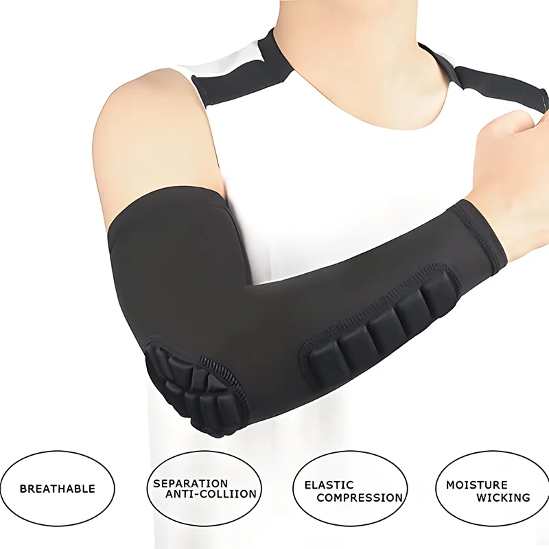 1Pc-Padded-Arm-Sleeve-Crashproof-Elbow-Support-Compression-Sleeve ...