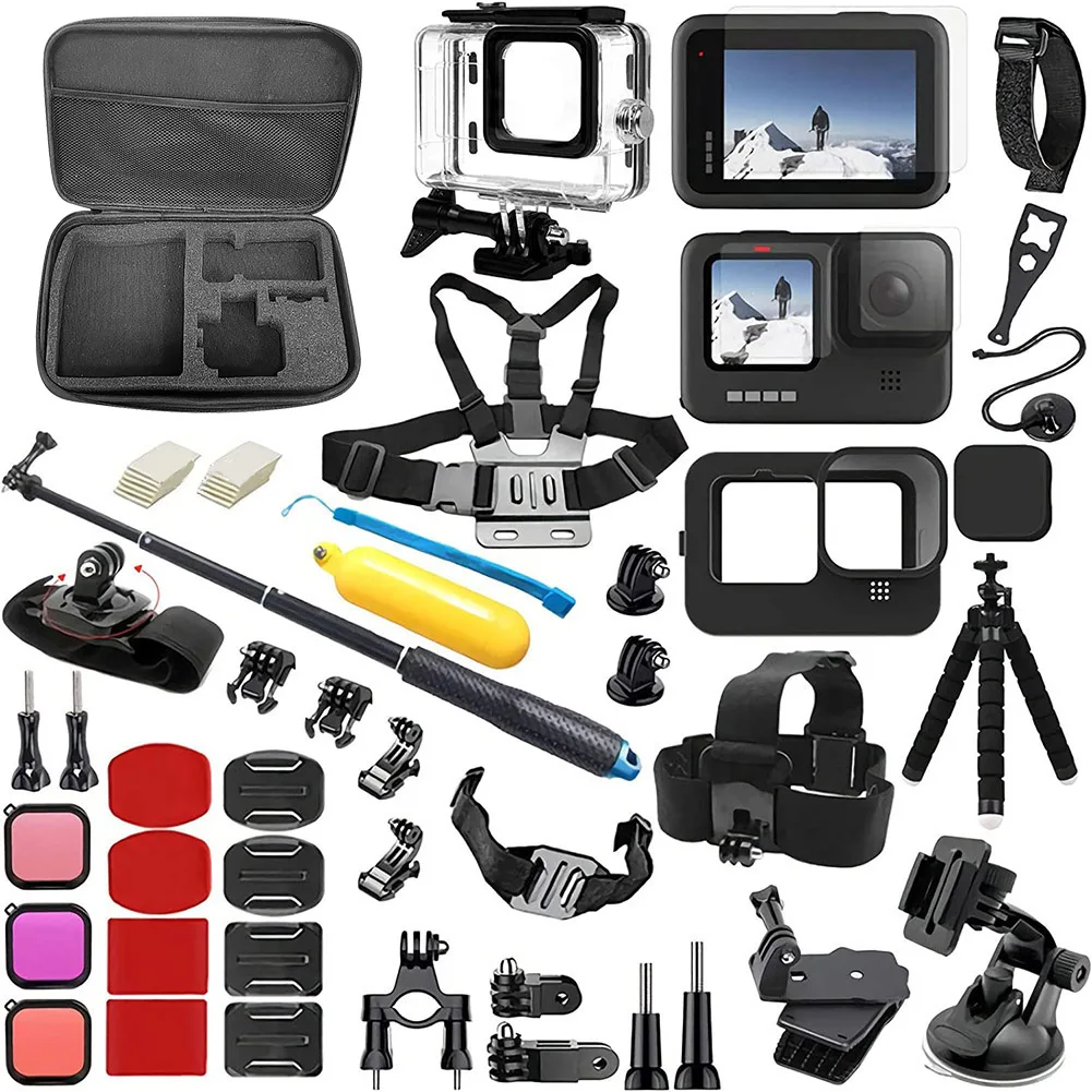 Ensemble-d-accessoires-pour-GoPro-cyclisme-surf-ski-plong-e-utilisation ...