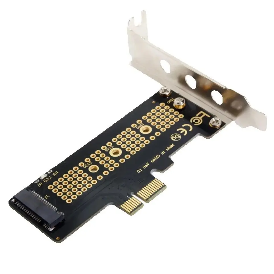 Low Profile PCI-E 3.0 x4 Lane to M.2 NGFF M-Key SSD Nvme AHCI PCI ...