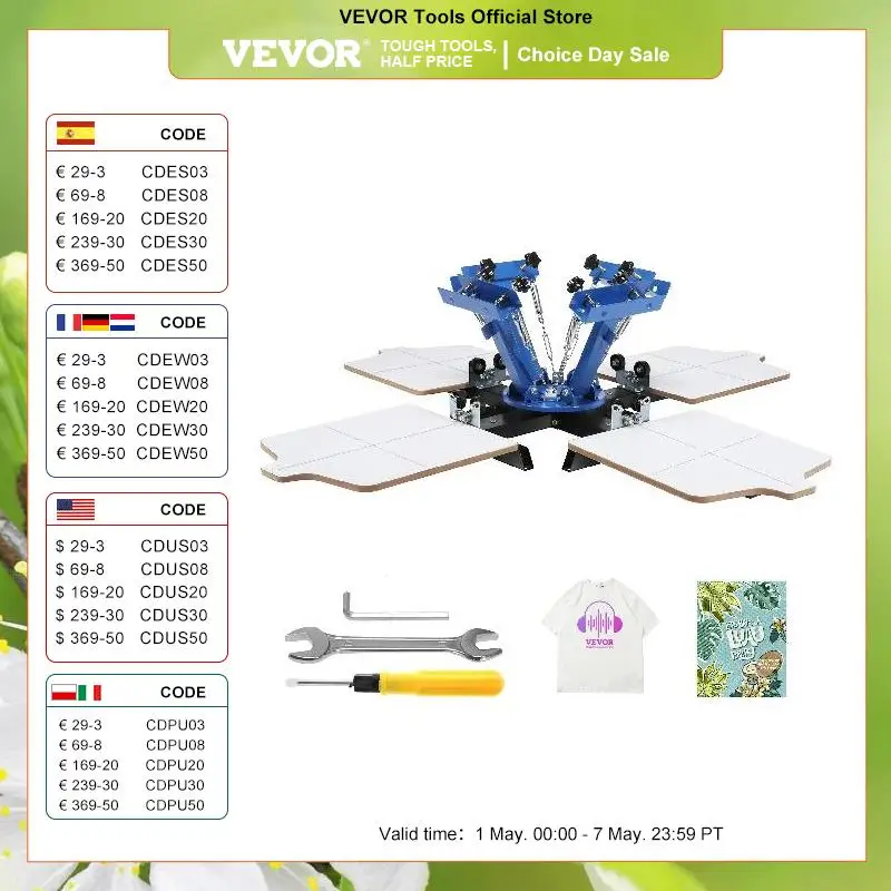 VEVOR-Screen-Printing-Machine-360-Rotable-Silk-Screen-Printing-Press ...