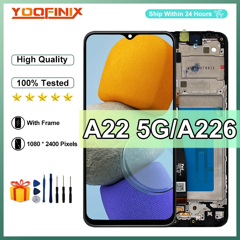 For Samsung Galaxy A22 5G Display Touch Screen Digitizer Replacement ...