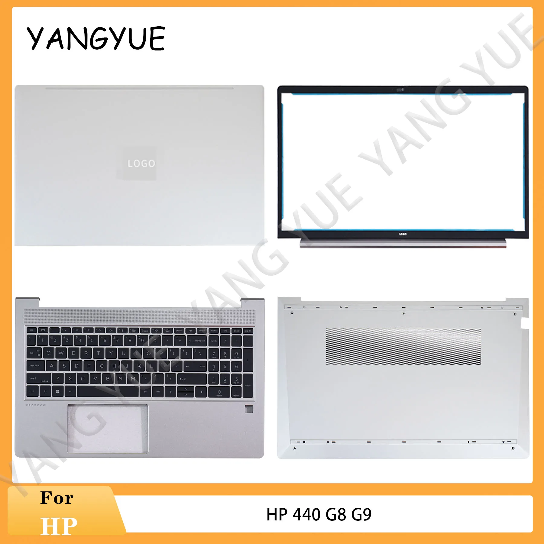 New-Laptop-Cover-For-HP-440-G8-G9-Zhan66-Pro14-G4-Notebook-Stand-Back ...
