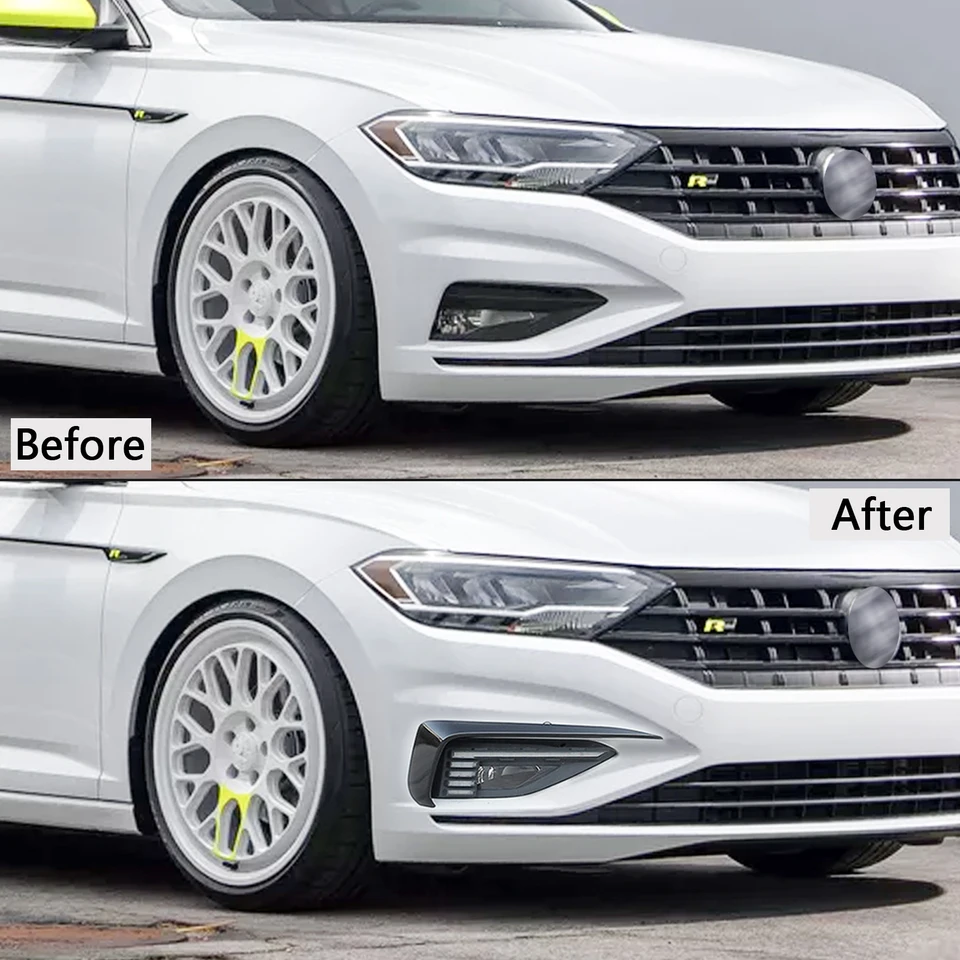 Gloss Black Bumper Trim Gloss Black Front Bumper Vent Splitter – Fog ...