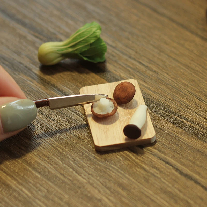 1-12-Dollhouse-Miniture-Kitchen-Mushroom-Knife-Rest-Mini-Cooking ...