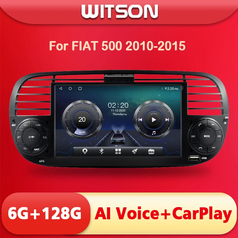 De Stock! Witson Android 11 Car Radio For Fiat 500 Car Multimedia ...