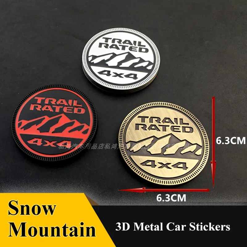 3D-Metal-Emblem-4X4-Trail-Rated-Badge-High-Country-Logo-Stickers-For ...