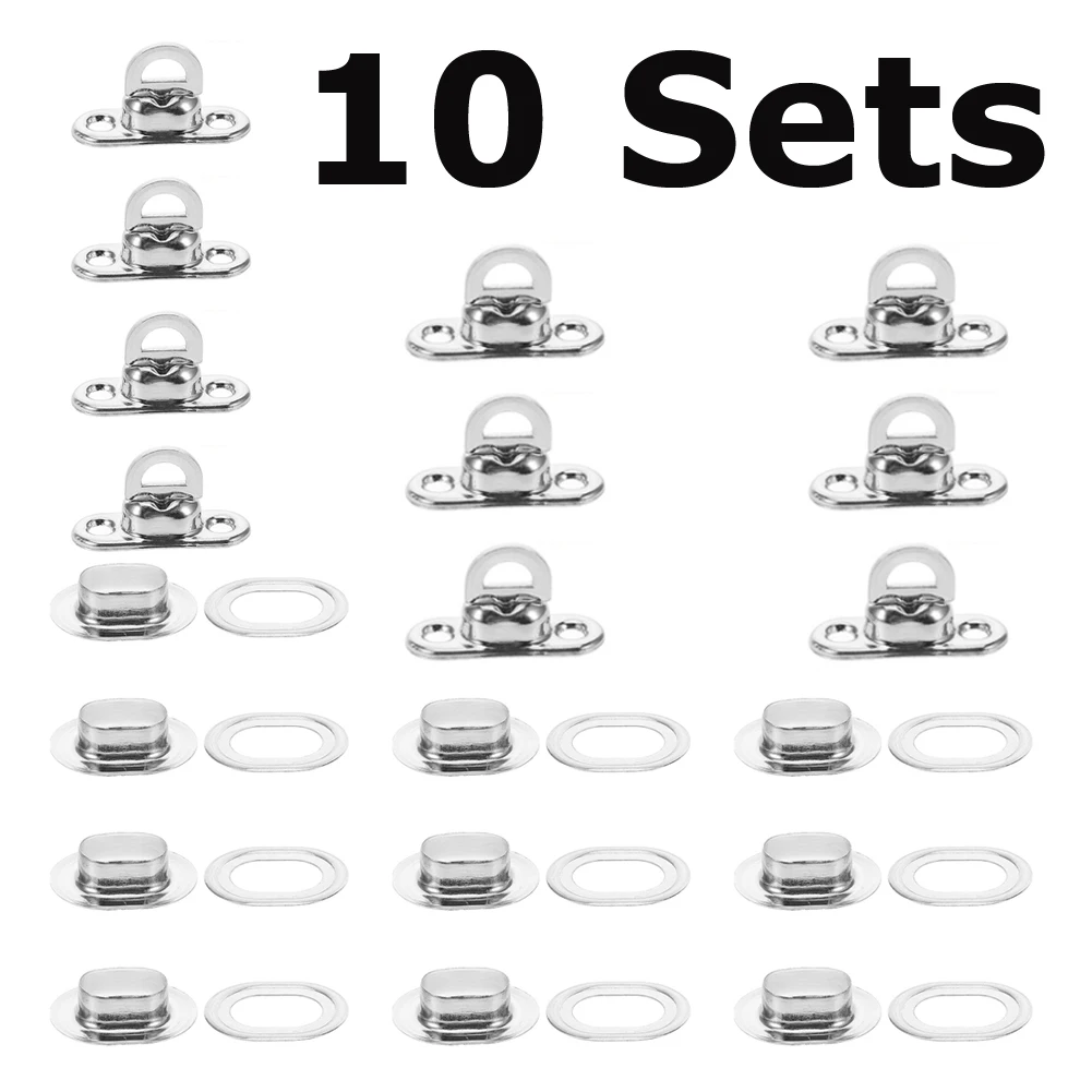 10 Pcs Oval Eyelet Rotating Latch Copper Locks Turnbuckle Car Trailer ...