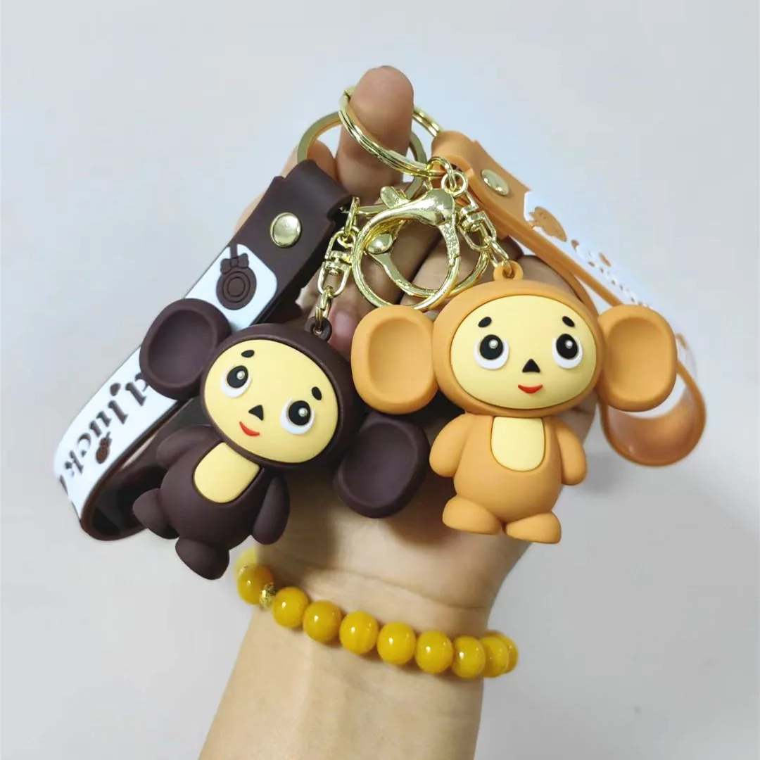 Movie-Cheburashka-Monkey-Keychain-Cute-Silica-Gel-Doll-Toy-Cosplay ...