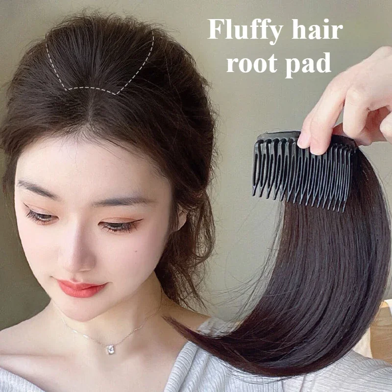 Fluffy-Invisible-Seamless-Hair-Pads-Women-Clip-In-Hair-Extension-Lining ...